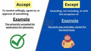 Accept vs Except-Difference Between And Examples
